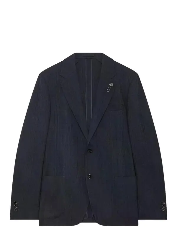 LARDINI Mowear Single-breasted Blazer - Blue