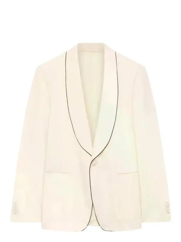 LARDINI Shawl-lapel Jacket - Neutrals