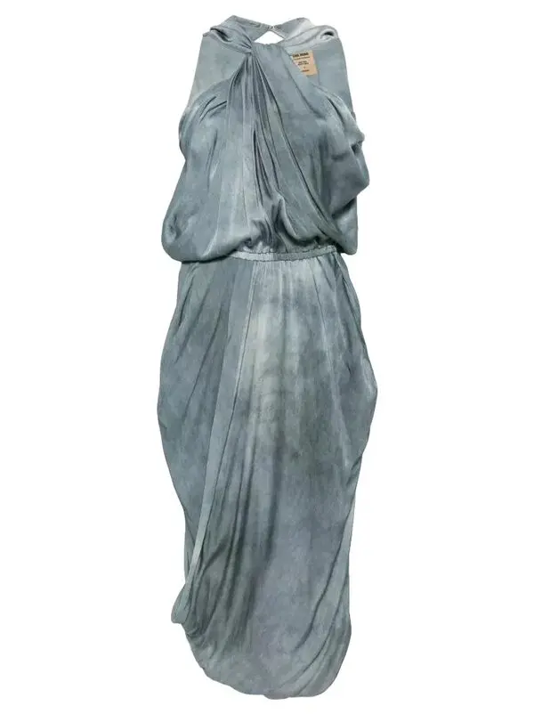 UMA WANG Agnes Draped Midi Dress - Blue