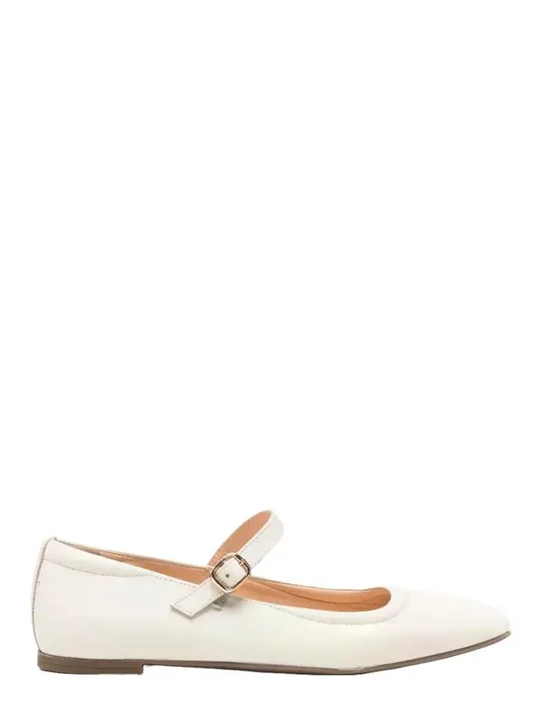 SERGIO MORETTI FIRENZE Buckle-fastening Ballet Flats - Neutrals