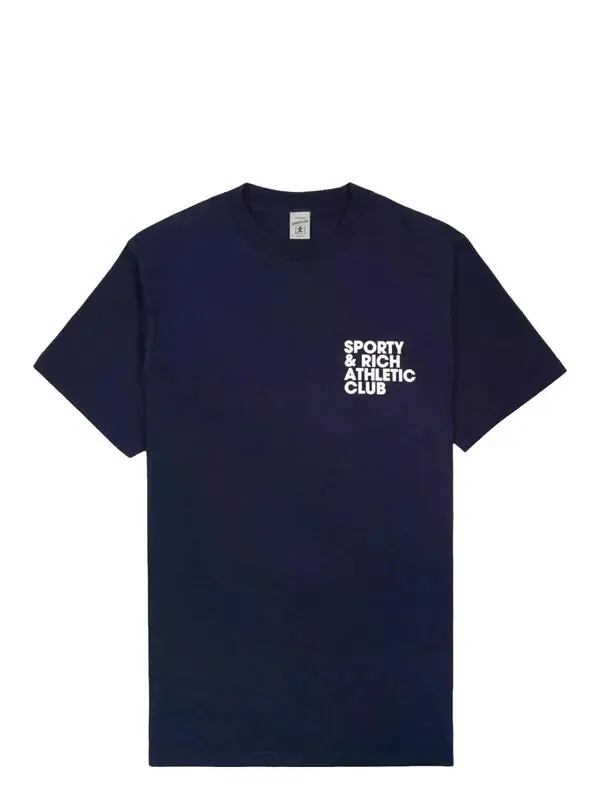 SPORTY & RICH Athletic Club Cotton T-shirt - Blue
