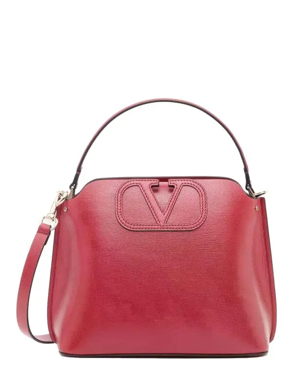 Valentino Garavani Grainy Calfskin Handbag - Red