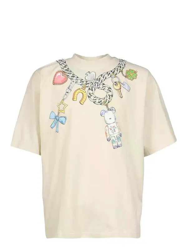 EGONLAB Bearbrick-print Cotton T-shirt - Neutrals