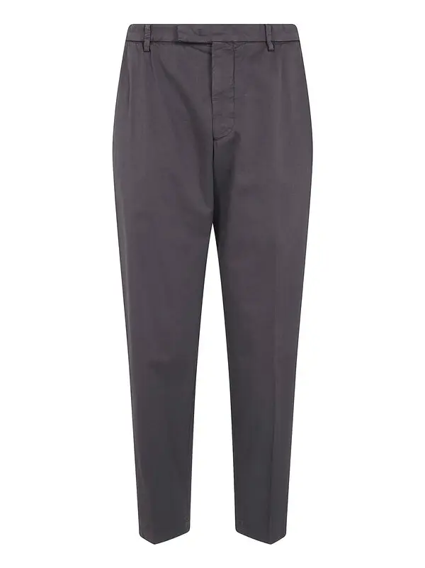 MICHAEL COAL Cotton Classic Trousers - Brown