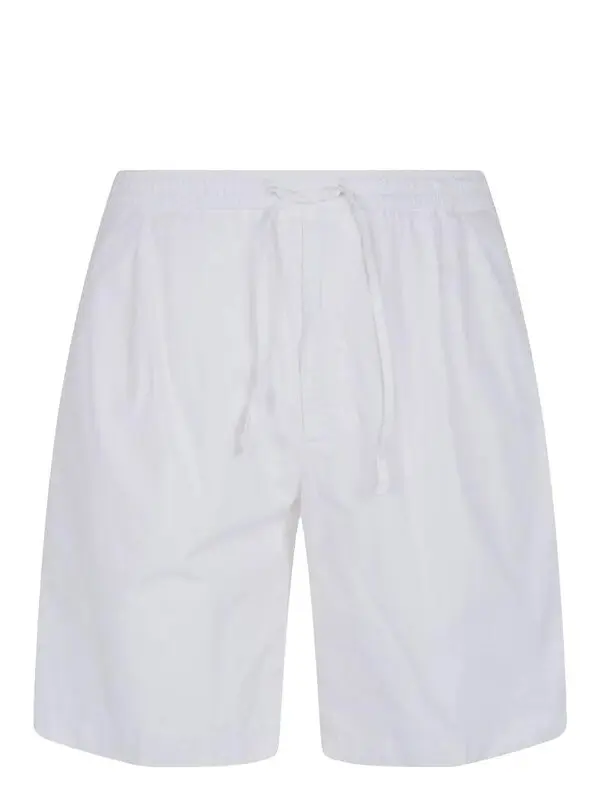 MICHAEL COAL Popeline Bermuda Trousers - White