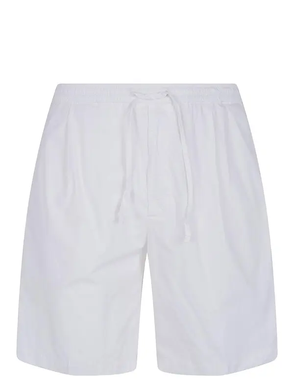 MICHAEL COAL Popeline Bermuda Trousers - White