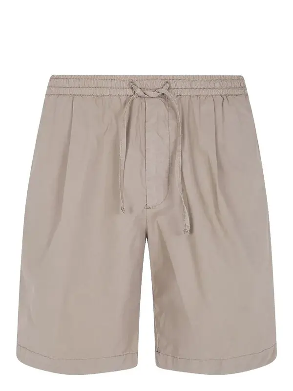 MICHAEL COAL Popeline Bermuda Trousers - Brown