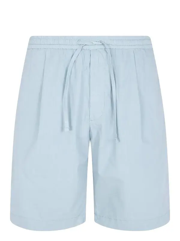 MICHAEL COAL Popeline Bermuda Trousers - Blue