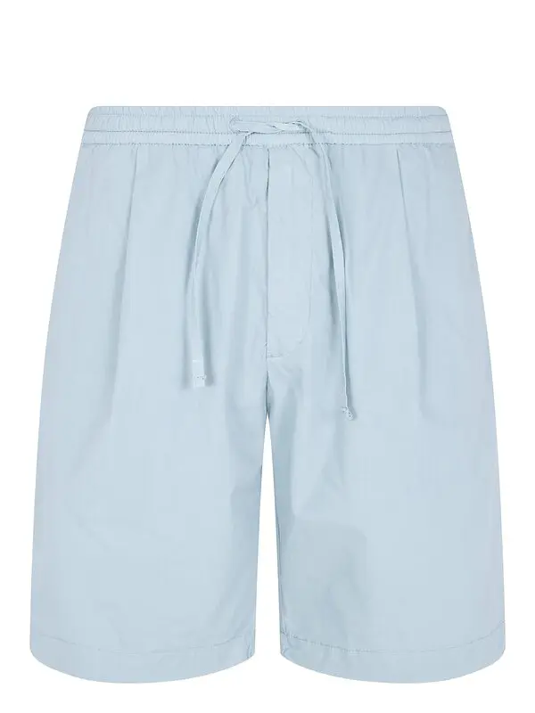 MICHAEL COAL Popeline Bermuda Trousers - Blue