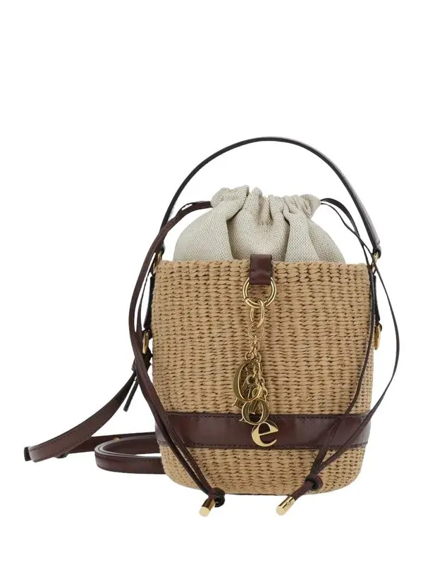 Chloé Charms Satchel Bag - Brown