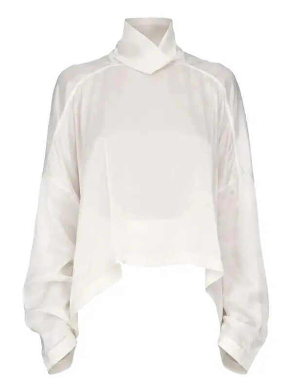 Rick Owens Jumbo Tabard Cropped Top - White