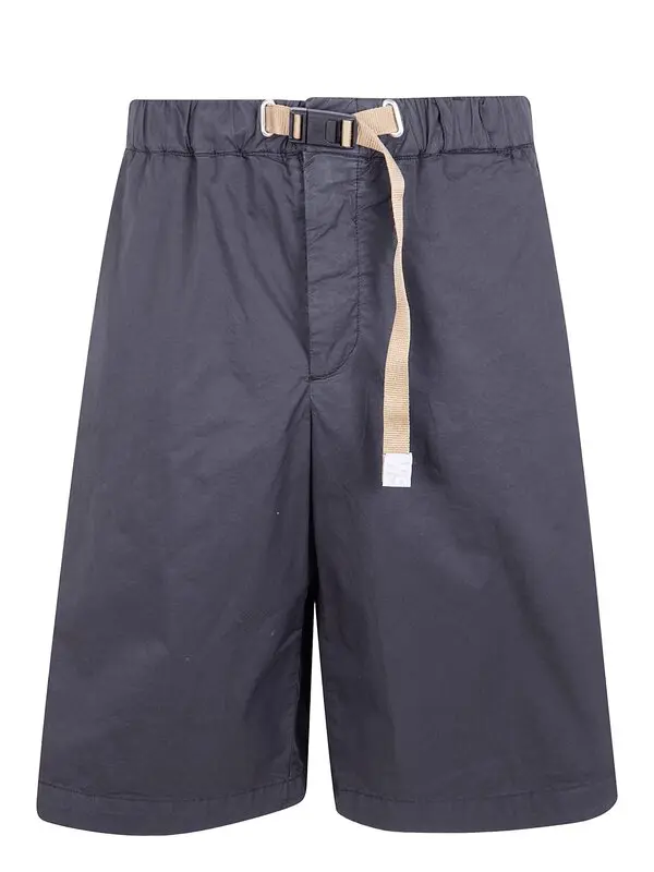 WHITE SAND Tailored Cotton Elastane Trousers - Black