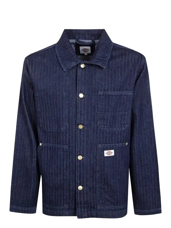 Dickies Selvedge Herringbone Barn Jacket - Blue
