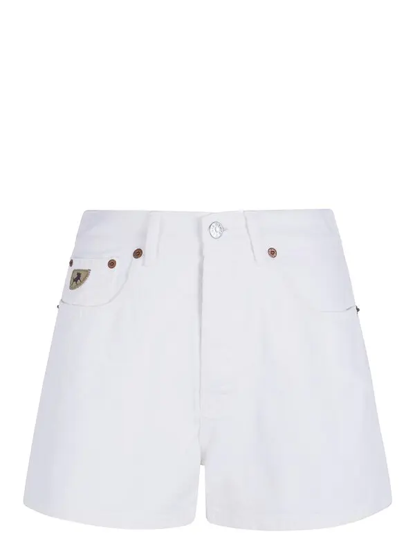 LOIS Sandra C Bull Shorts Denim - White