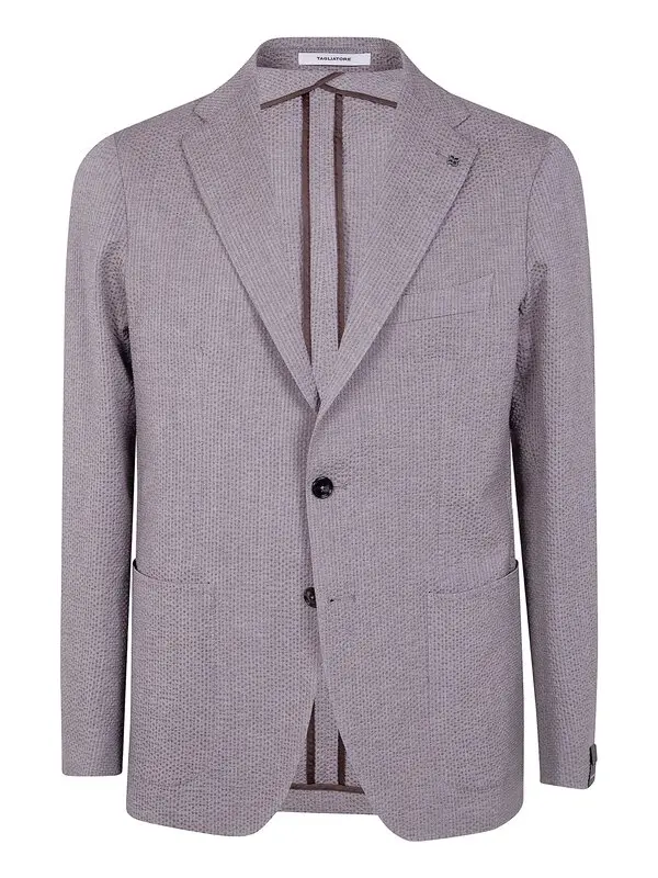 Tagliatore Montecarlo" Cotton Blend Blazer - Brown