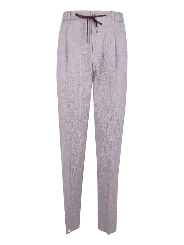 Tagliatore Ico" Chino Trousers - Brown
