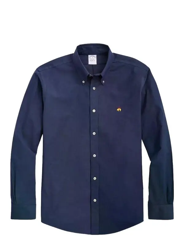 Brooks Brothers Embroidered Long-sleeve Shirt - Blue