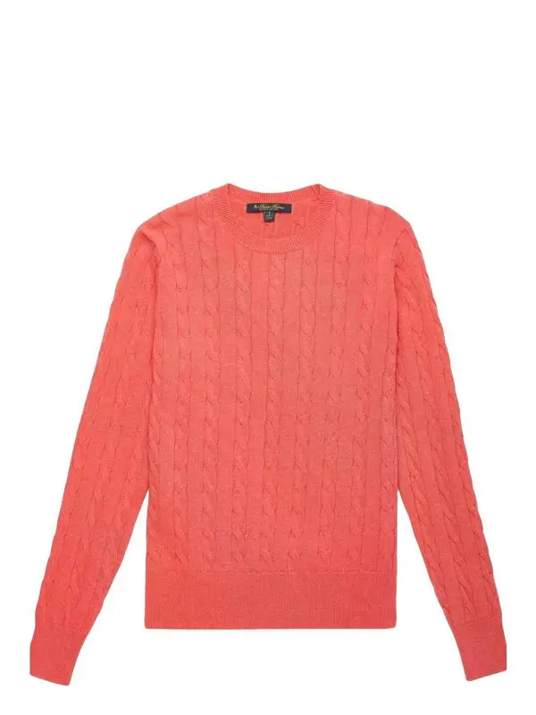 Brooks Brothers Cable-knit Crewneck Sweater - Red