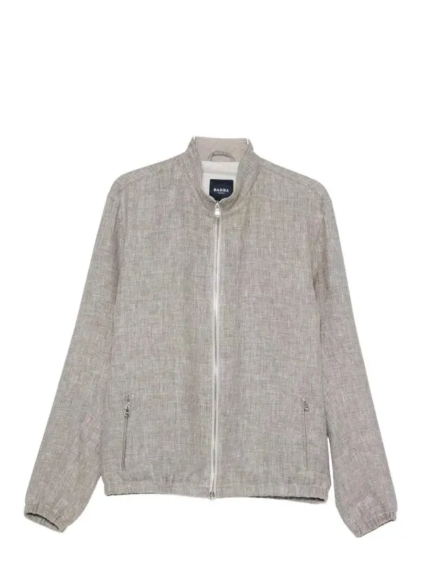 BARBA NAPOLI Zip-up Jacket - Grey