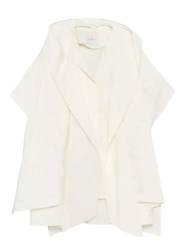 Moncler Hooded Cape - Neutrals