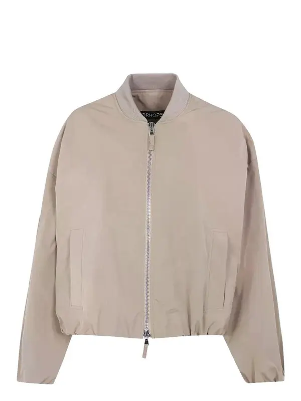 DRHOPE Zip-pocket Bomber Jacket - Neutrals