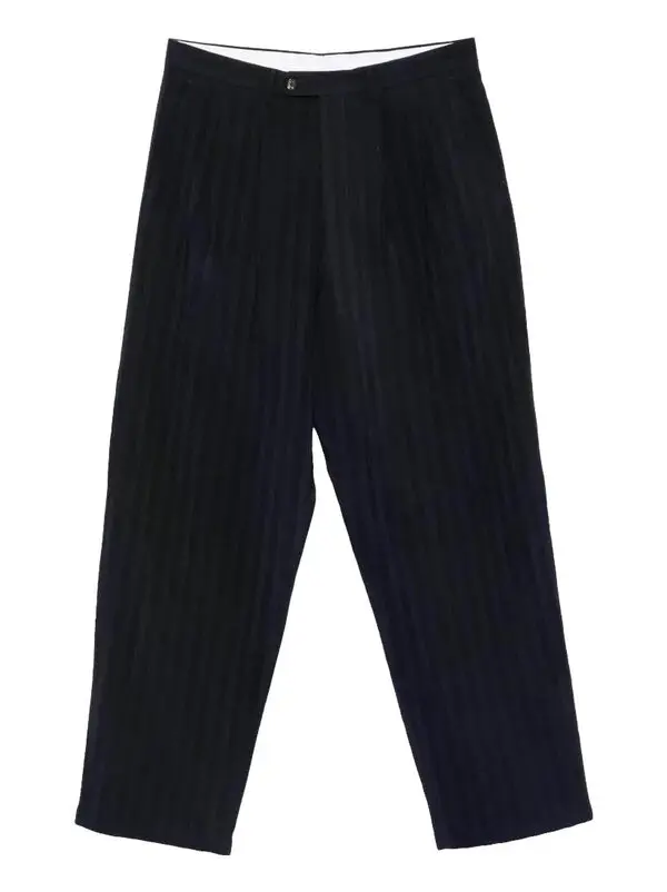 LC23 Pinstripe Pleated Trousers - Blue