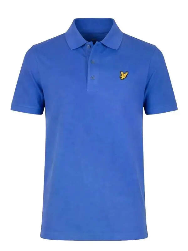 LYLE & SCOTT Embroidered-logo Polo Shirt - Blue