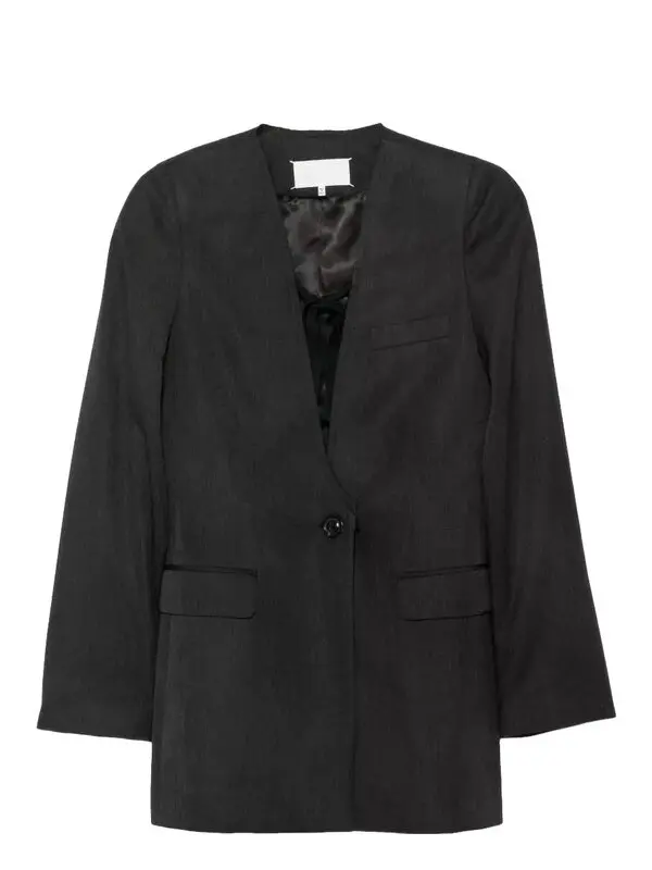 MAISON MARGIELA Collarless Blazer - Grey