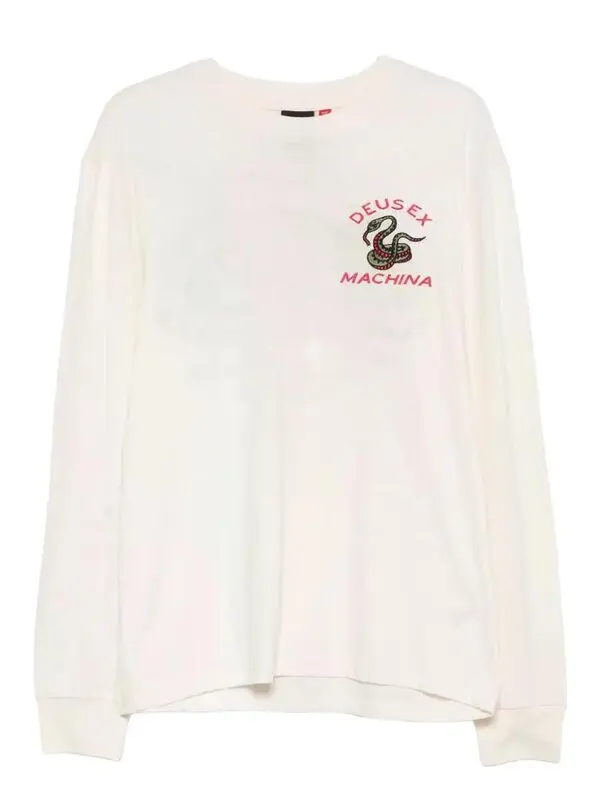 Deus Ex Machina Danger Noodle Graphic-print Long-sleeves T-shirt - Neutrals