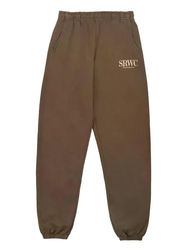 SPORTY & RICH Upper East Side Track Pants - Brown