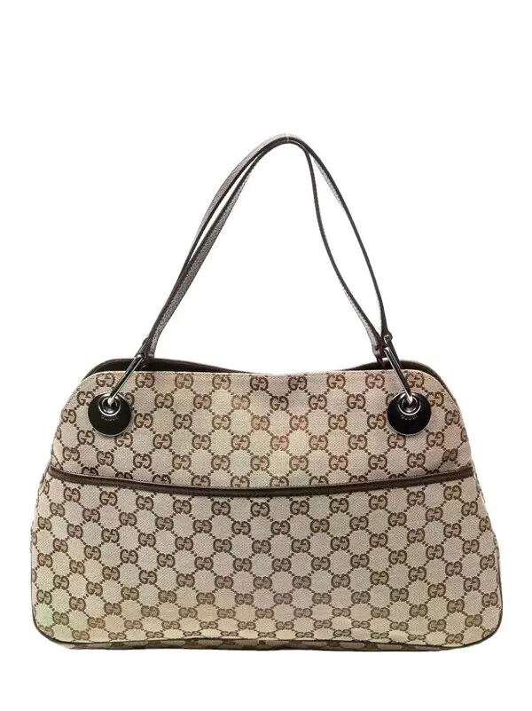 Gucci Gg Monogram Canvas Tote Bag - Neutrals