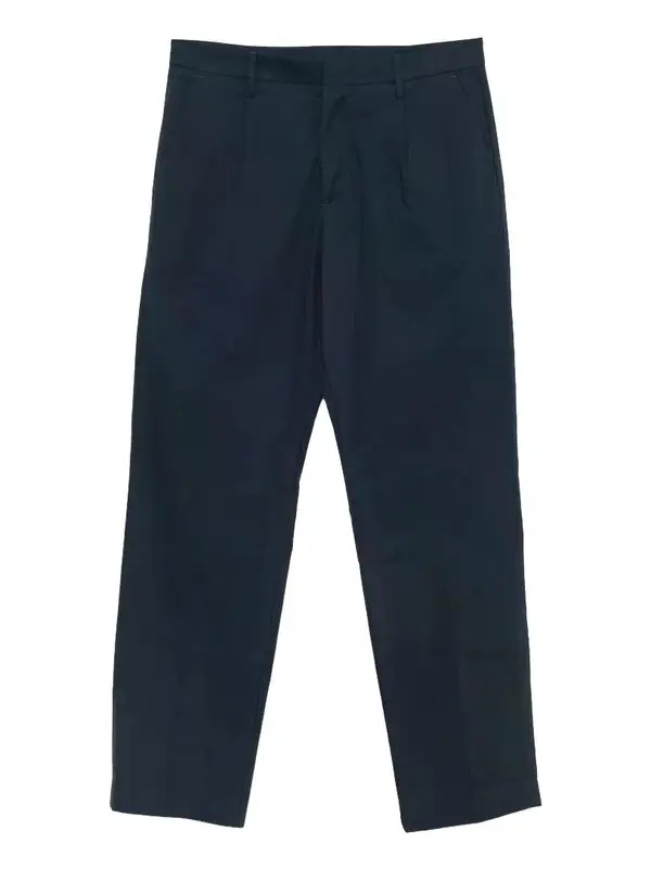 K-WAY Ralph Pleated Straight-leg Trousers - Blue