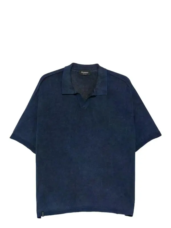 AROVESCIO Derby Knitted T-shirt - Blue
