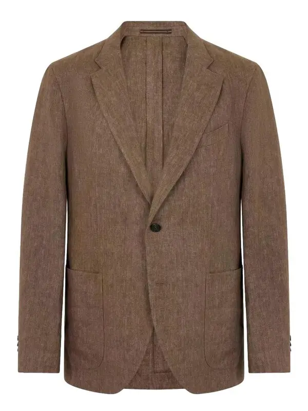 SLOWEAR Single-breasted Notched-lapel Blazer - Brown