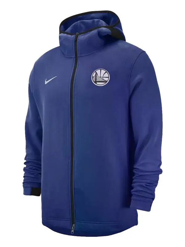 Nike Golden State Warriors Basketball Zip-up Hoodie - Blue