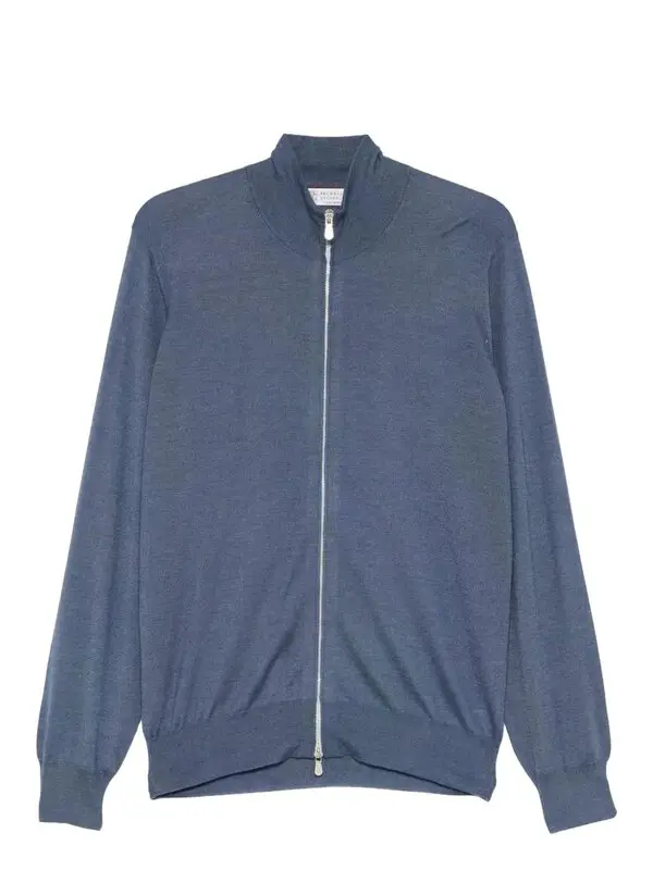 Brunello Cucinelli Long-sleeve Zip-fastening Cardigan - Blue
