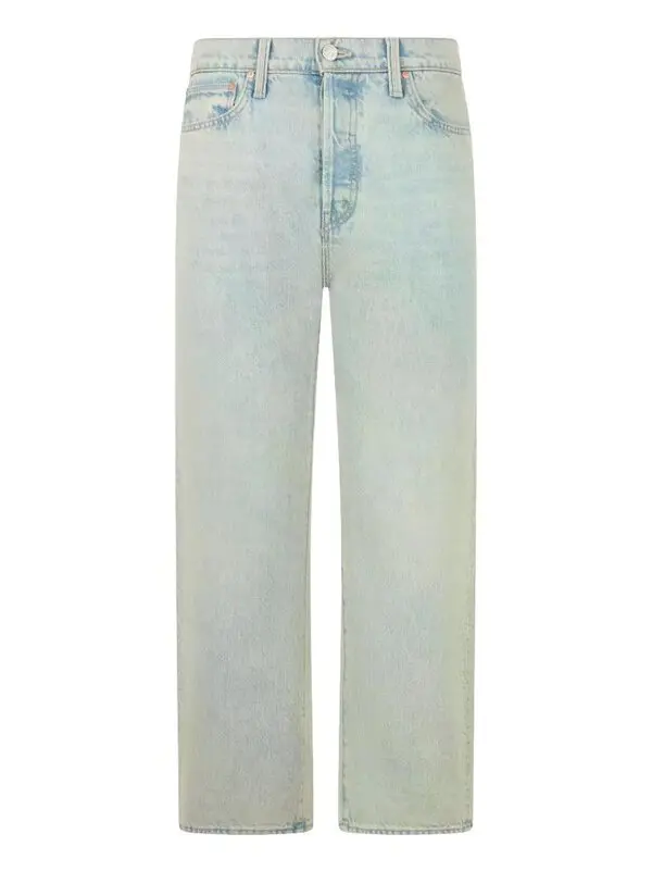 MOTHER Faded Straight-leg Jeans - Blue