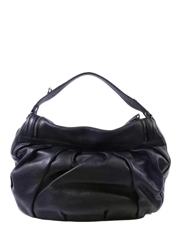 Gucci Pebbled Leather Shoulder Bag - Black
