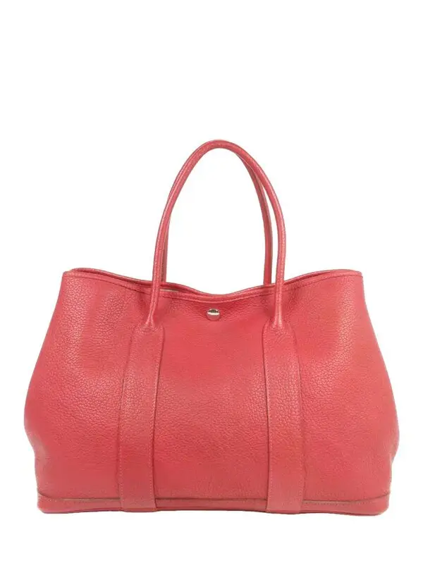 Hermès Garden Party Pm Calfskin Tote Bag - Red