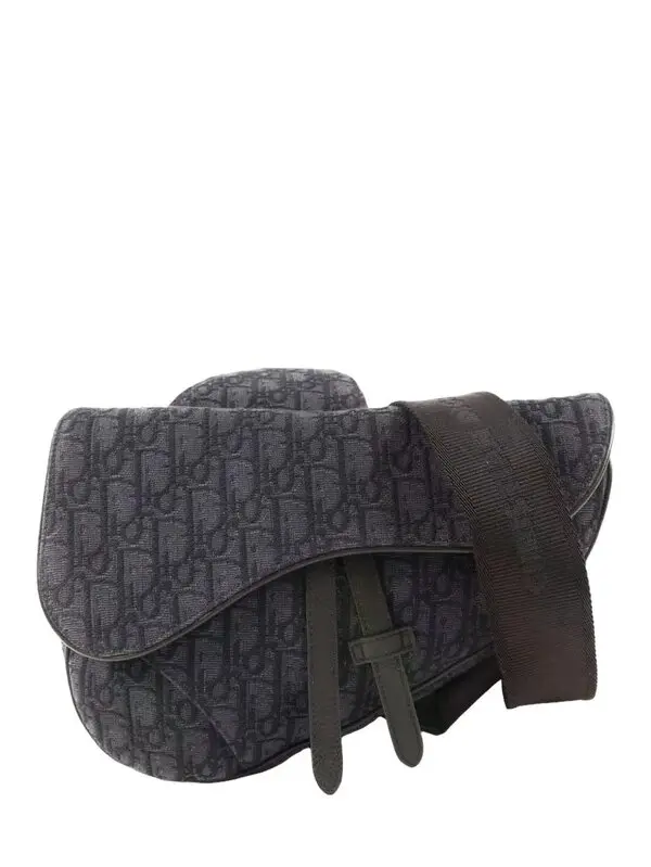 Dior Saddle Canvas Bag - Blue