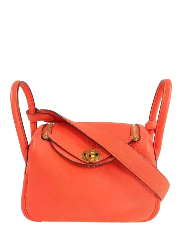 Hermès Mini Lindy Two-way Handbag - Red