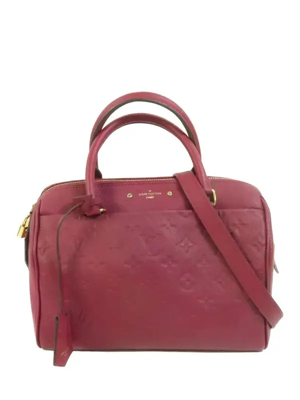 LOUIS VUITTON Speedy Bandouliere Monogram Shoulder Bag - Red