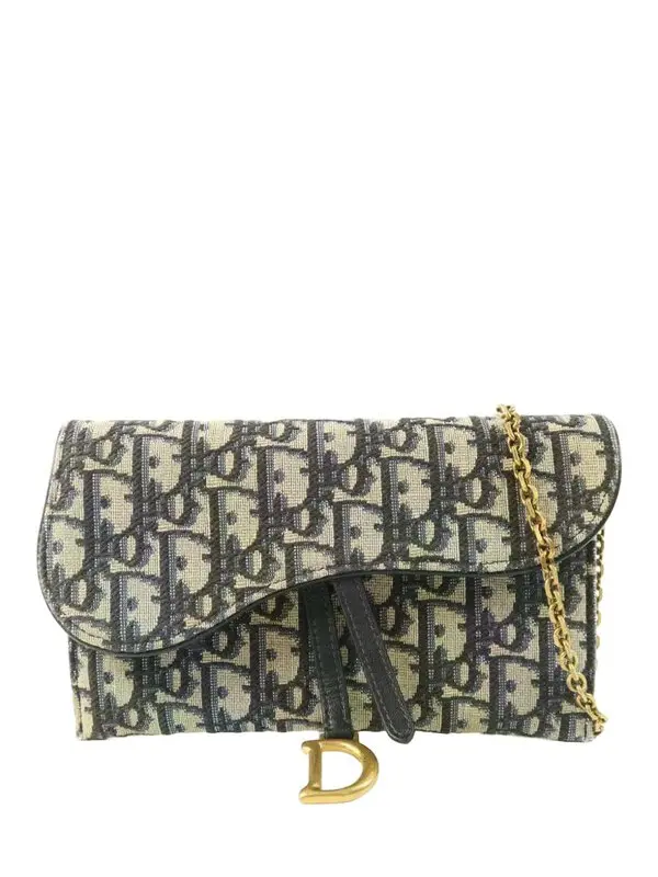Dior Small Saddle Clutch Bag - Neutrals