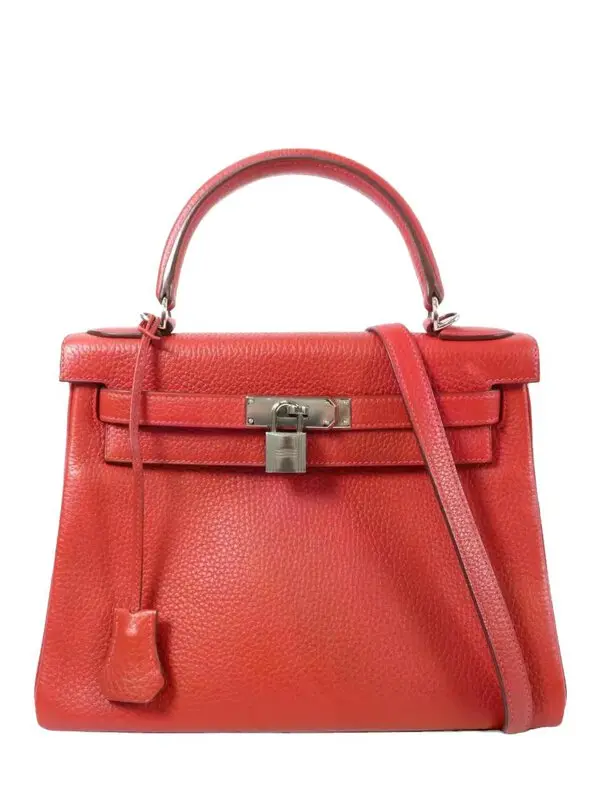 Hermès Kelly 28 Togo Tote Bag - Red