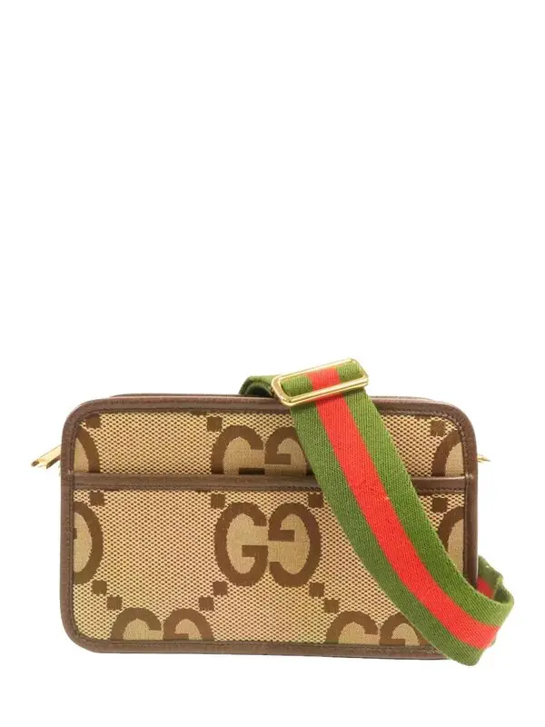 Gucci Mini Jumbo Gg Shoulder Bag - Brown