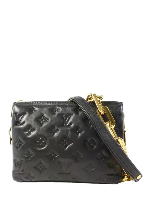 LOUIS VUITTON Bb Coussin Monogram Shoulder Bag - Black