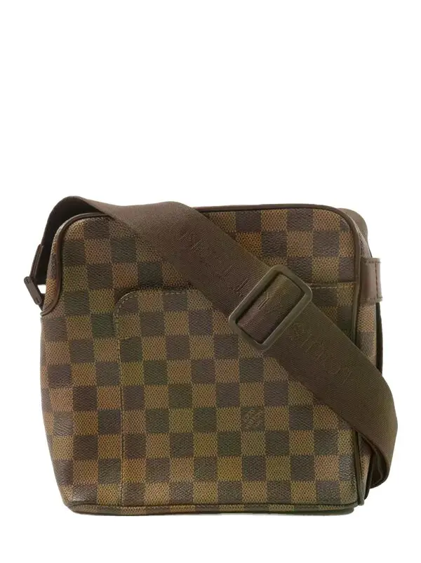 LOUIS VUITTON Pm Olav Crossbody Bag Damier Ebene - Brown