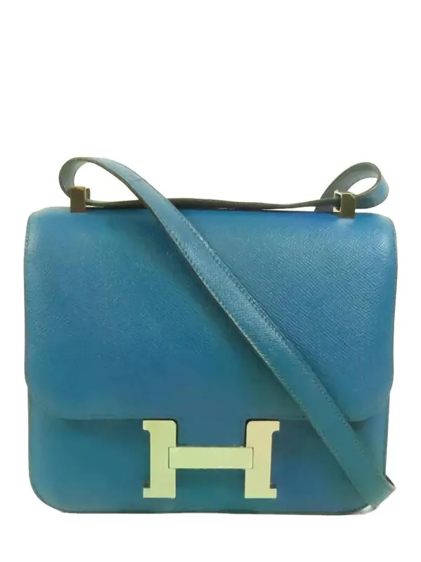 Hermès 2016 Constance 24 Epsom Shoulder Bag - Blue
