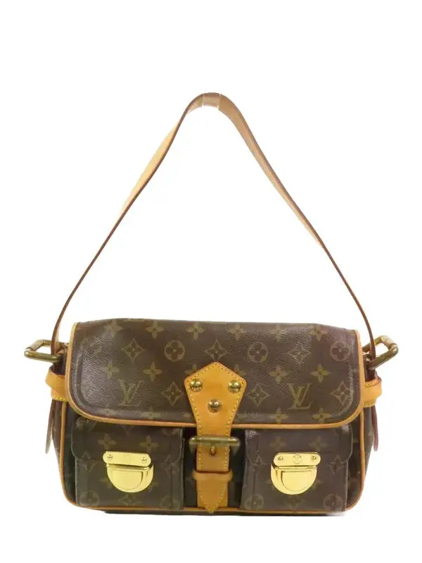 LOUIS VUITTON Monogram Hudson Pm Shoulder Bag - Brown