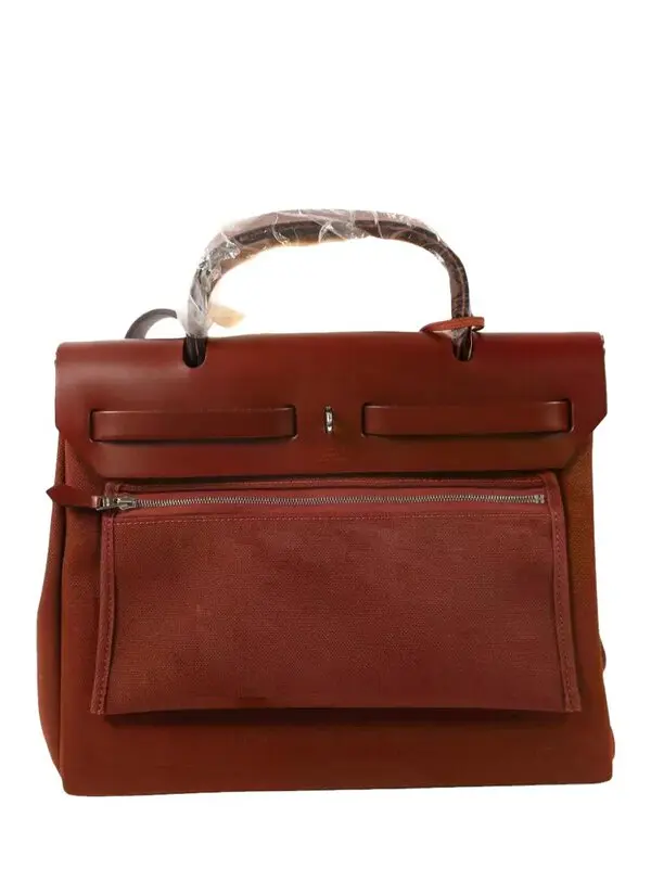 Hermès Herbag Pm Canvas Bag - Brown